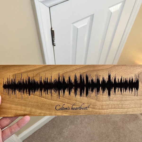 Soundwave Art, Extra Large Wall Art, Voice Recording Gift on Wood - Etsy