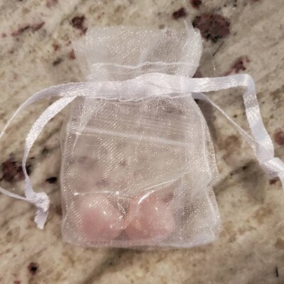 Tiny Pink Pocket Tokens Crystal Hearts Original by Witchtok, Mini Coins ...