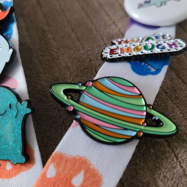 Planet Enamel Pin Badge, Enter Orbit With Our Latest Pin... - Etsy