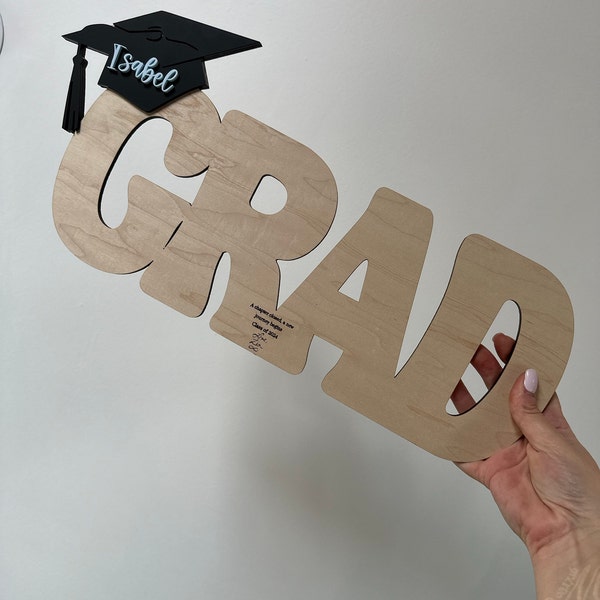 SVG Laser Cut File Graduation Signature Sign | Engrave File | Digital ...