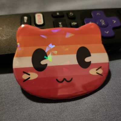 Nonbinary Nyan-binary Pride Button Cat Kitty Non Binary Gender - Etsy