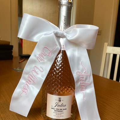 Personalised Rose Pink Prosecco Bottle Alcohol Wine Label - Etsy UK