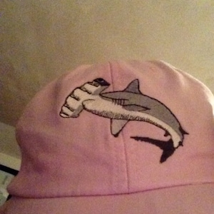 HAMMERHEAD SHARK HAT Embroidered Women Men Wildlife Baseball Cap Price ...