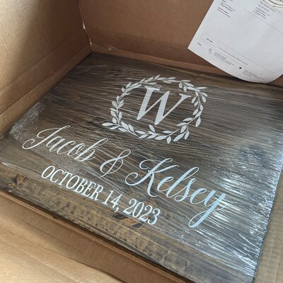 Wedding Welcome Sign Wedding Entrance Sign Laurel Wreath - Etsy