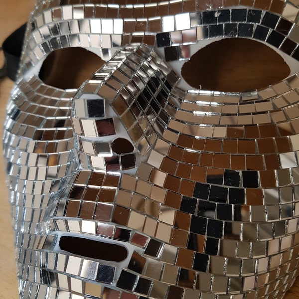 Masquerade Festival Disco Ball Face Mask. HANDMADE by DISCO2DISCO ...