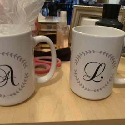 Coffee Mug 12 Monogram Monogram Coffee Mug Ceramic Mug - Etsy