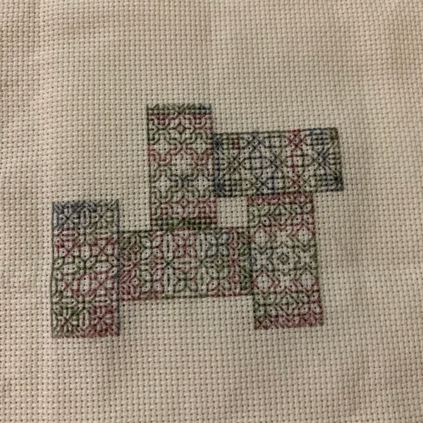 Graduated Blackwork Sampler, PDF Blackwork Embroidery Chart, PDF ...