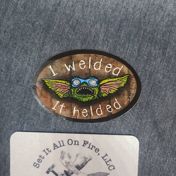 Gremlin Welding Sticker - Etsy