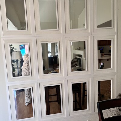 PVC and Mirror Wall Panels, Rectangular Decorative Wall Mirror, Home ...