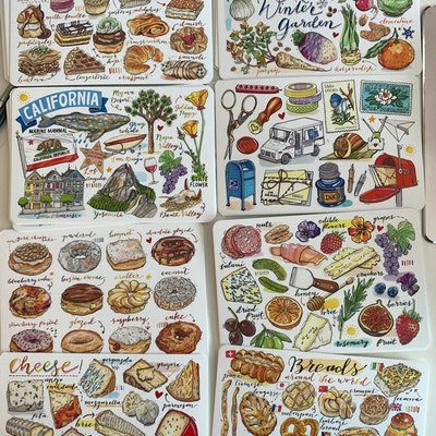 Pastries Postcard. - Etsy