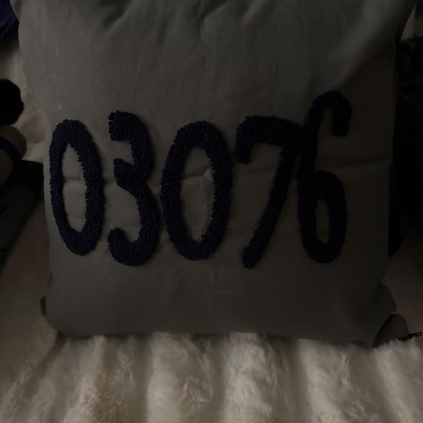 Personalized Zip Code, Custom Zip Code Pillow, Housewarming Present ...