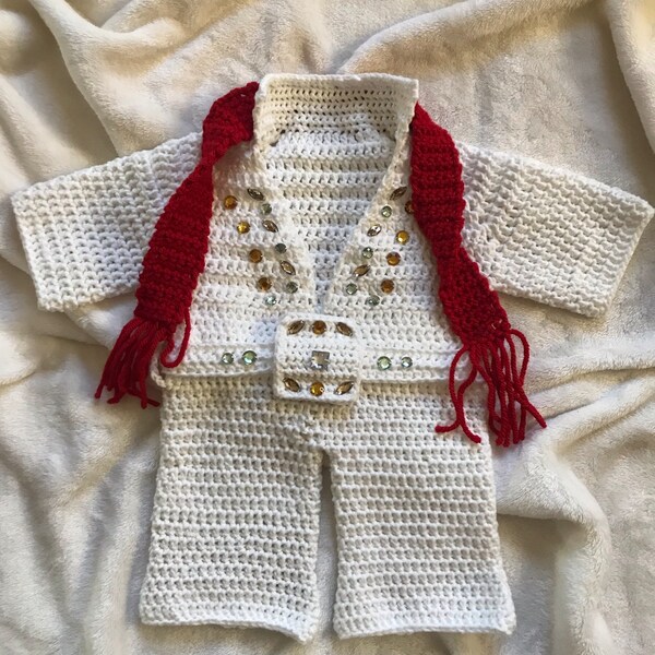 Crochet Pattern Elvis Jumpsuit for Sizes 0-24 Months DIGTIAL PATTERN ...
