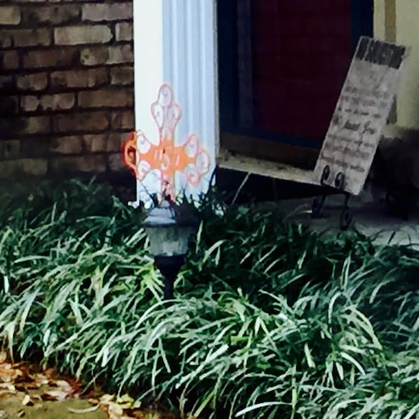 OSU Cross Oklahoma State Cowboys Plasma Metal Wall Art, Yard Decor ...