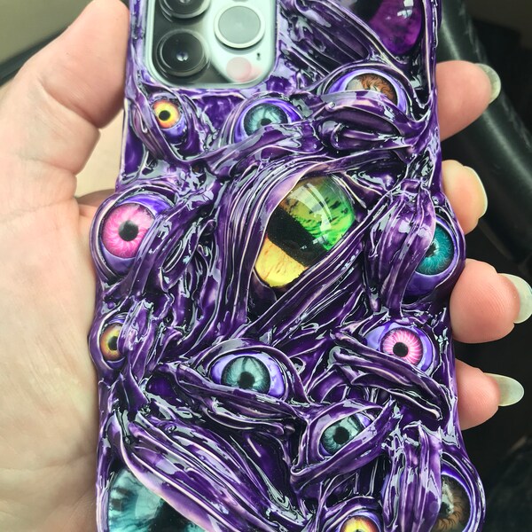 Gothic Decoden Phone Case,3d Horror Scary Goth iPhone Case,designer ...