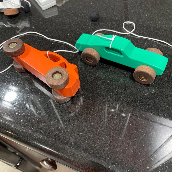 Set of Toy Racing Cars, Birthday Boy Gift Personalized, Wooden Sensory ...