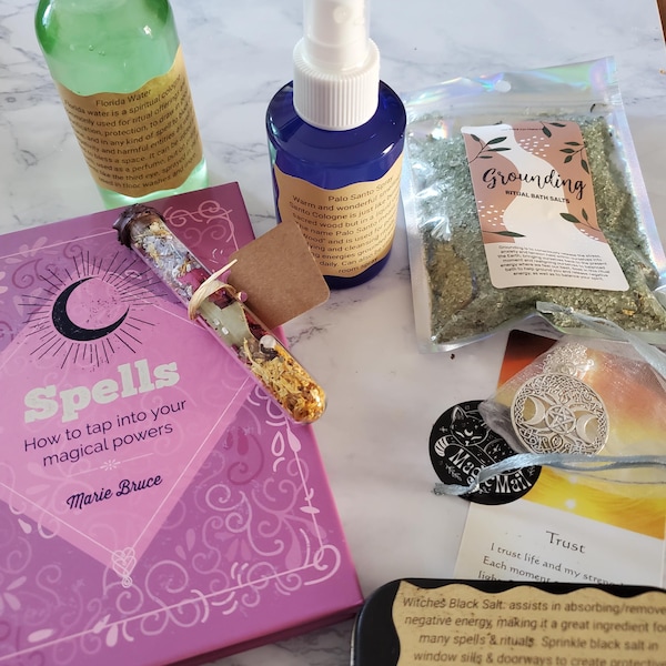 Banish and Protect Spell Jar Intention Jar Spell Bottle Large Gift for ...