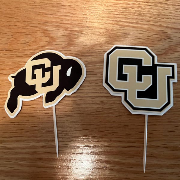 College Cupcake Topper | College Logo Food Topper | College Graduation ...