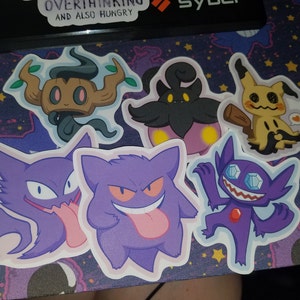 Ghost Pokemon Stickers | Etsy