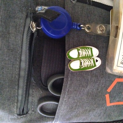 Proceeds Donated to END GUN VIOLENCE, Green Converse Enamel Pin, 1.5 ...