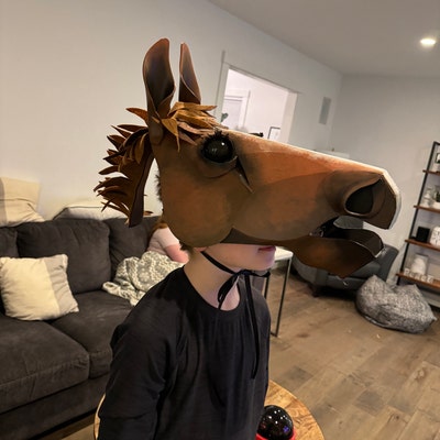 Horse Head Costume mask Pattern - Etsy
