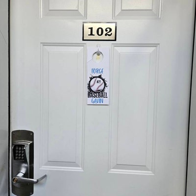 Basketball Travel Team Hotel Door Sign, Locker Decoration Name Tag ...