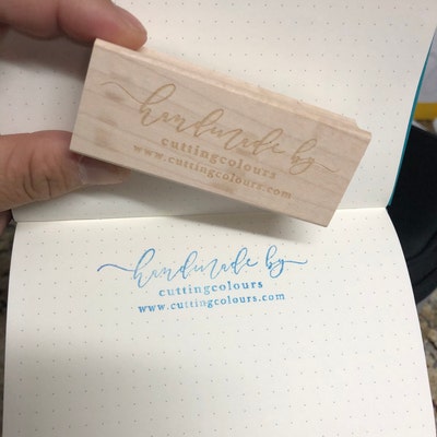 Custom Handmade by Stamp, Personalized Business Stamp, Shop Stamp With ...