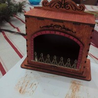 Christmas Fireplace, Laser Cut SVG DXF PDF Vector File for Glowforge ...