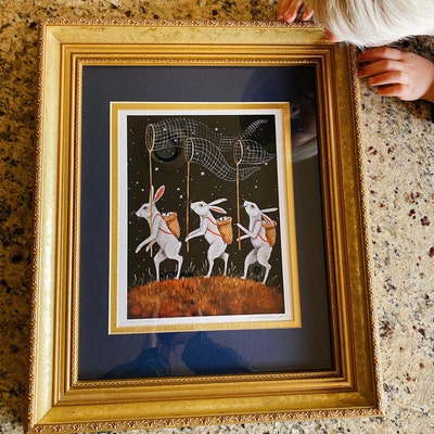 Elizabeth Foster Artist Print the Bear & the Bass - Etsy