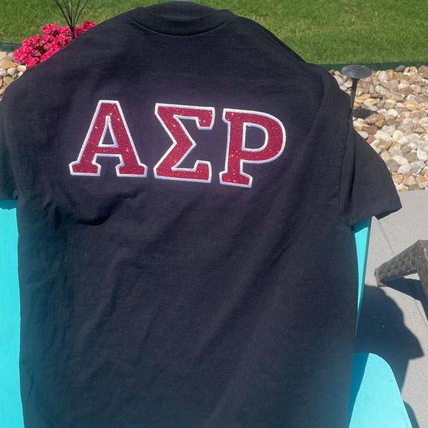 Fraternities and Sororities Greek Font, Alphabet Simple Applique With ...