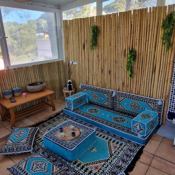 8'' L Shaped Arabic Floor Seating Sofa Set,l Shaped Bench,l Shaped ...