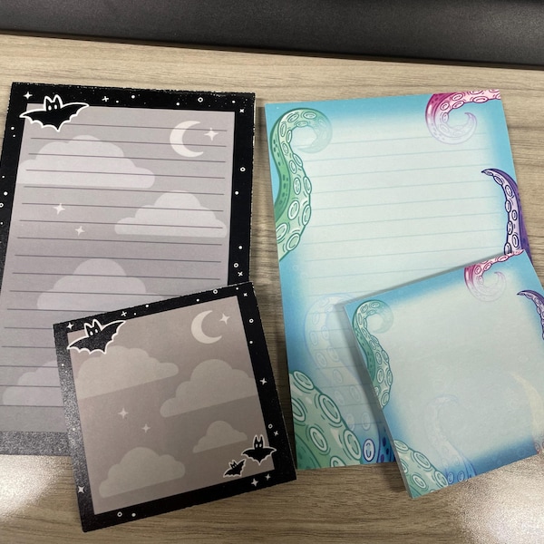 Twinkle Twinkle Little Bat 4X6 Sticky Memo Pad • Kawaii and Gothic ...