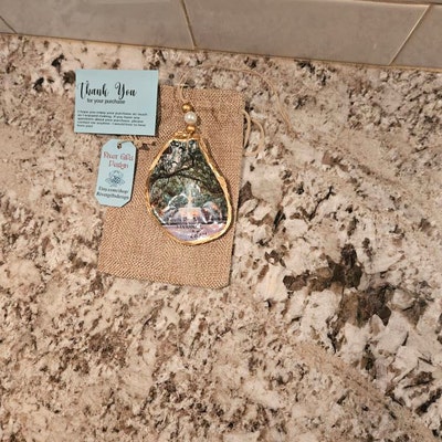 Savannah Georgia Forsyth Park Fountain Oyster Shell Ornament - Etsy