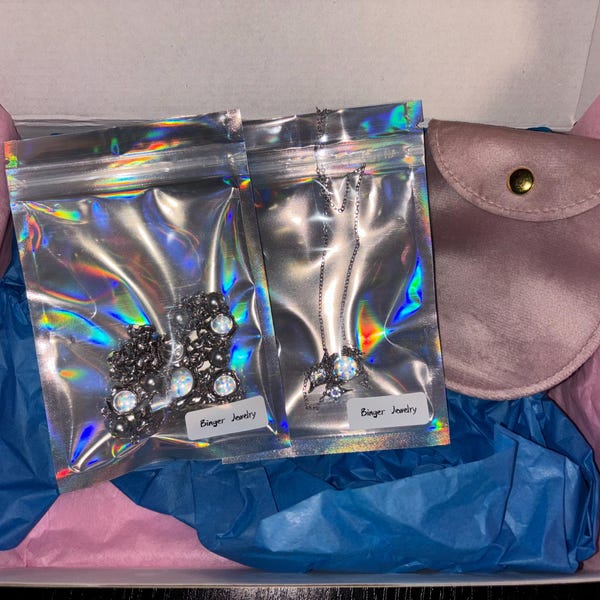 Y2K Black Diamond Handmade Star Chain Necklace,chain Necklace With ...