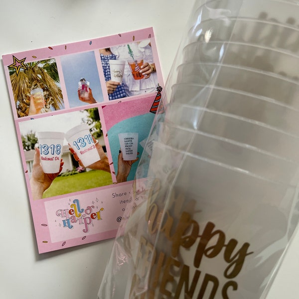 Happy Friendsgiving Frost Flex Thanksgiving Cups, Shatterproof Party ...