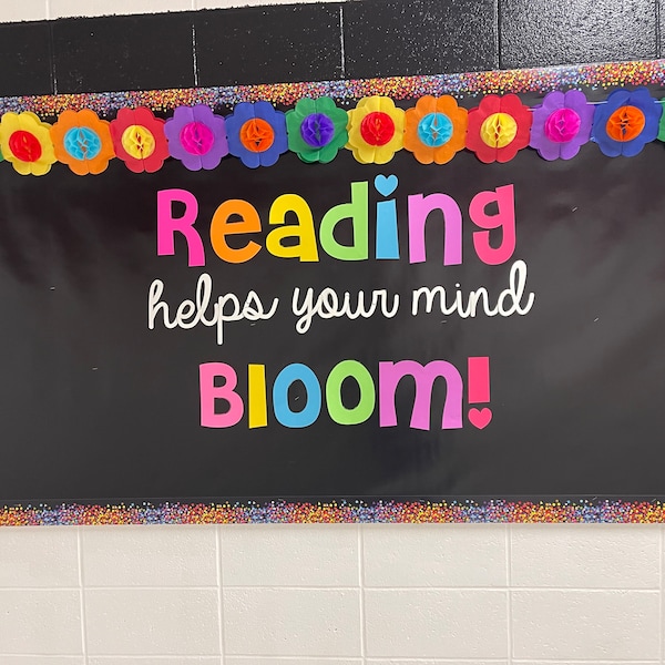 Spring Reading Bulletin Board Printable: Teacher Classroom Decor ...