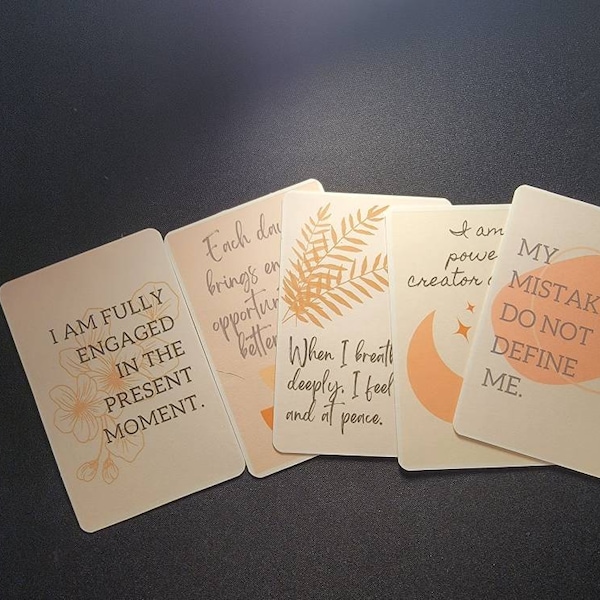 Boho Affirmation Cards, BOHO Motivational Cards, Printable Affirmations, Manifestation Cards ...