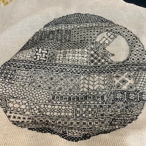 Doctor Who Themed Blackwork Pattern digital Download - Etsy