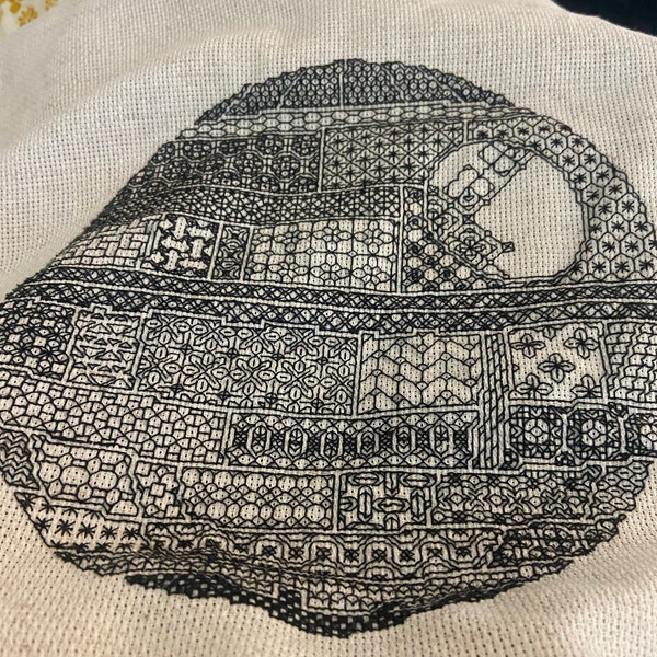 Death Star Blackwork Pattern (digital Download) - Etsy