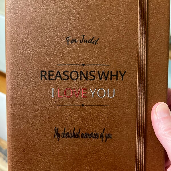 Our Love Story Custom Couples Notebook Personalized Wedding Engagement ...