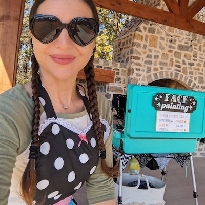 APRON, Retro Apron, Kitchen Apron, Lucy Apron, Black Polka Dot Apron ...