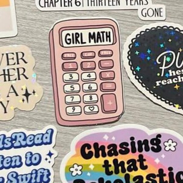 Girl Math Sticker / Tiktok Sticker / Stanley Cup Sticker / Kindle ...