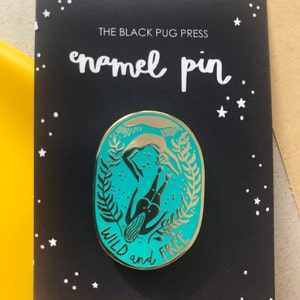 Wild Swimming Pin, Wild Swimmer Pin, Wild Swimming Gift, Skinny Dip Pin ...