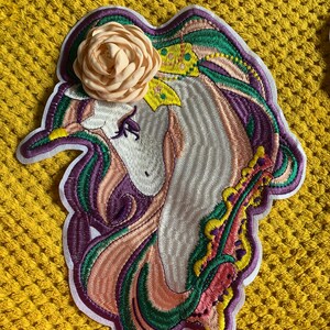 Toothbrush embroidered Fabric Applique Crown Badge cloth Patch | Etsy