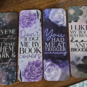 Tbr Bookmark, Smut Bookmarks, Reading Book Mark - Etsy