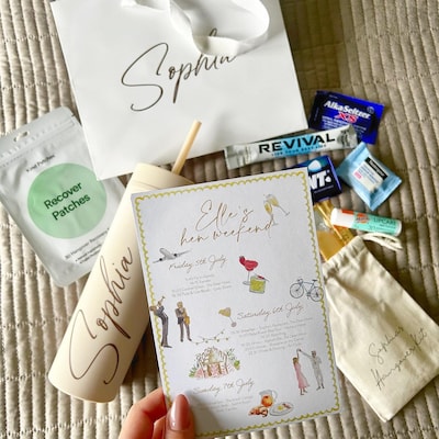 Las Vegas Hangover Kit Bags, Wedding Recovery Kit, Hen Party ...