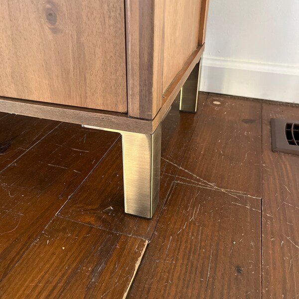 4pc Set Clear Acrylic Lucite Furniture Legs for Bench Coffee Table ...