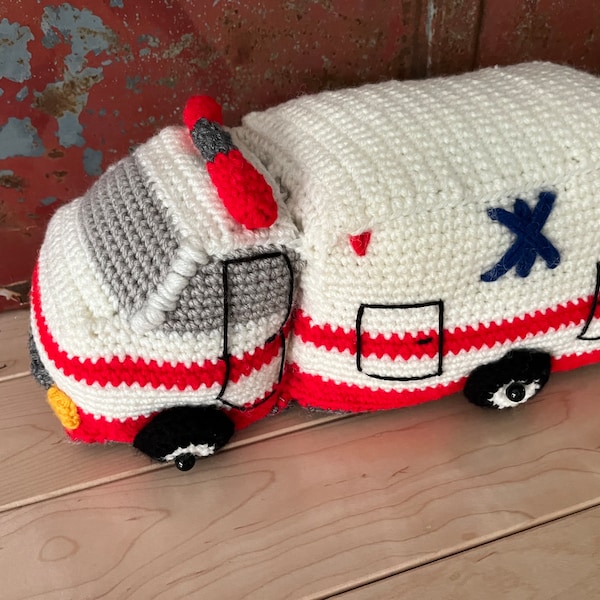 Ambulance Crochet Pattern English Version - Etsy