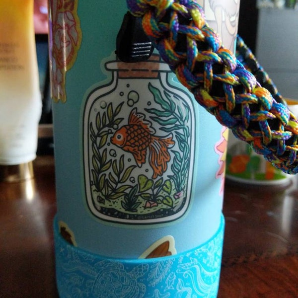 Goldfish Terrarium Vinyl Sticker, Aquatic Sticker, Fishbowl Sticker ...