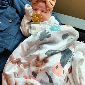 Rust Protea Lovey Baby Girl Blanket Minky Lovey Keepsake - Etsy