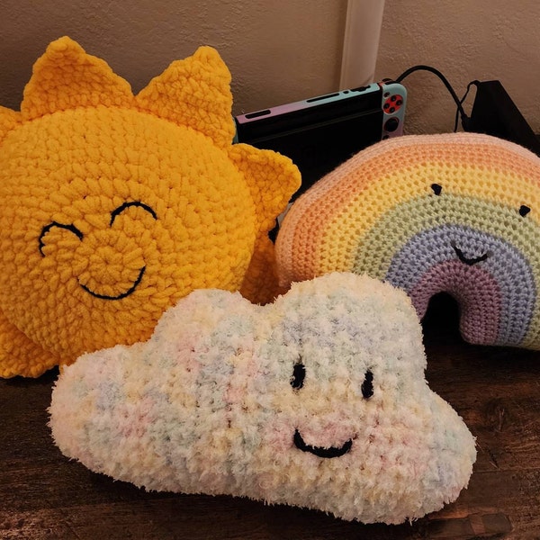 Crochet Cloud Pillow Amigurumi Plush Pattern - Etsy
